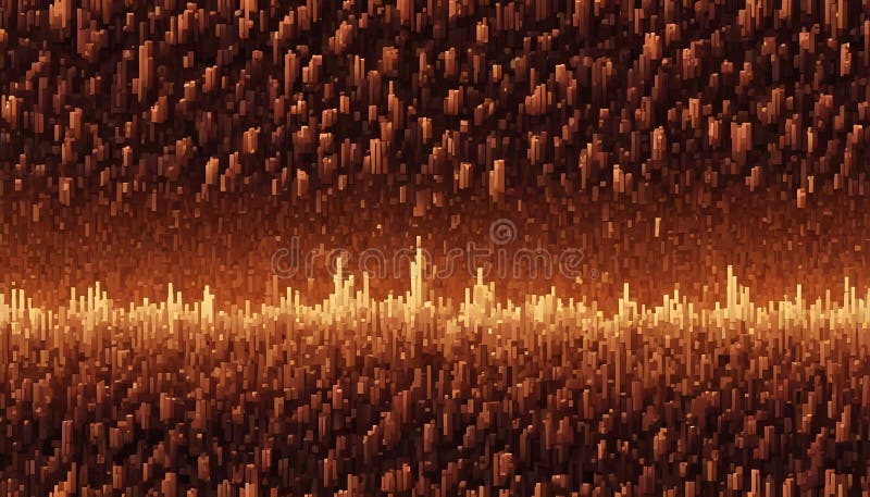 Abstract Image of a Repeating Pattern of Vertical, Rectangular Shapes ...