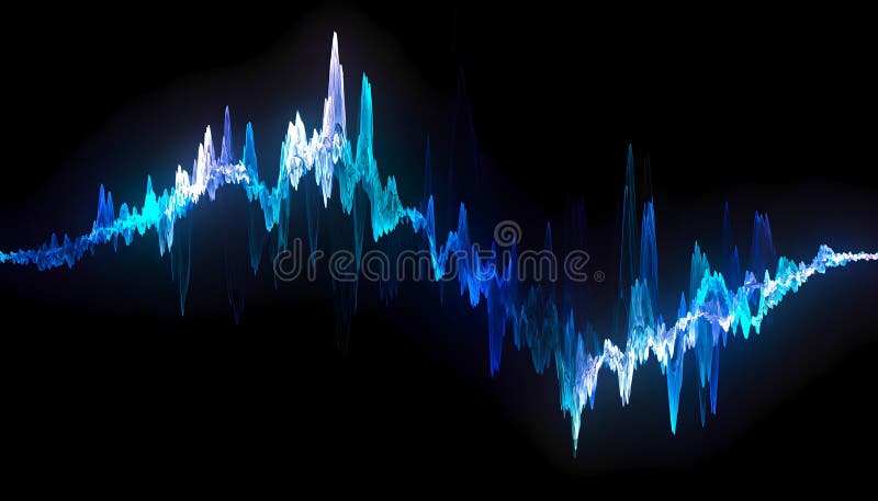 Audiowave: Visualizing Sound and Data Stock Illustration - Illustration ...