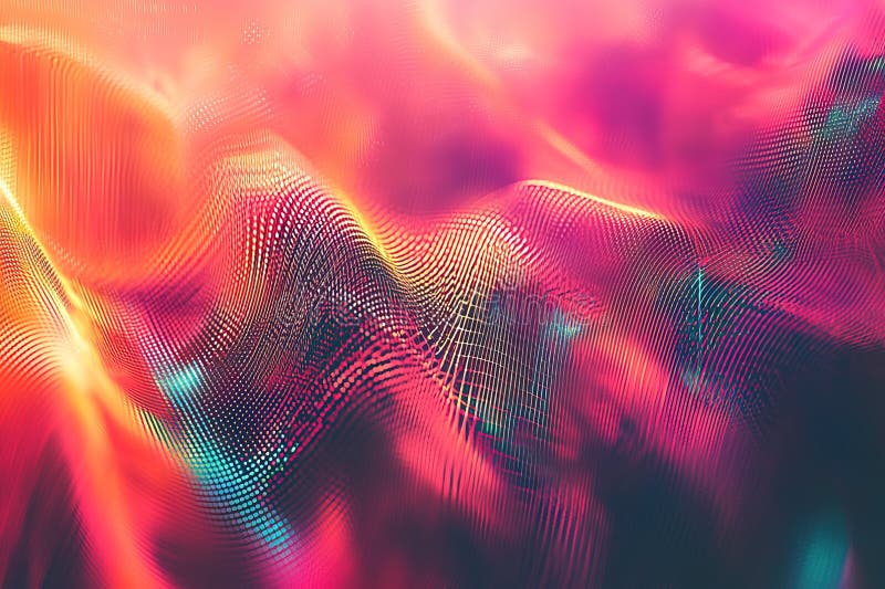 Abstract Image Retro Color Texture Background, Wavy Colorful Surface ...