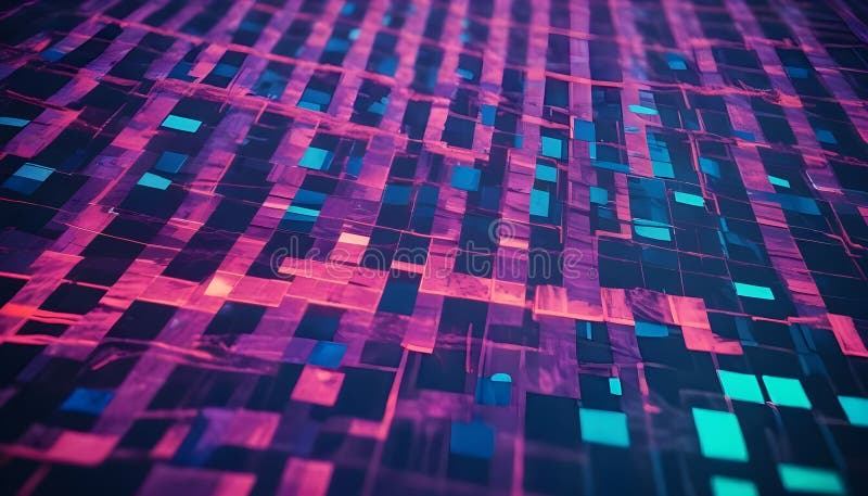 Abstract Image of a Series of Rectangular Panels in Shades of Pink and ...