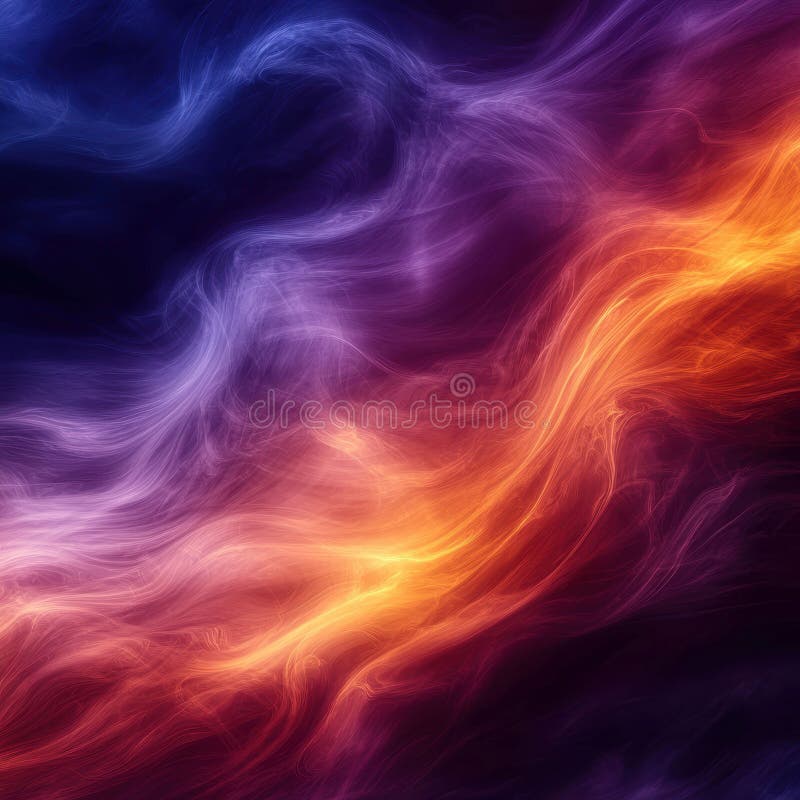 An Abstract Image Showcases a Blend of Water and Fire, with Contrasting ...