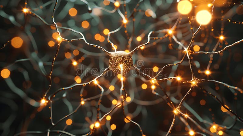 Abstract Representation of Neurons with Illuminated Electric Sparks ...