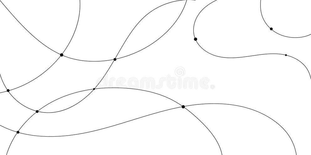 An Abstract Image Showcasing a Complex Network of Curved Lines ...