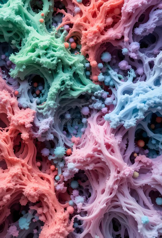 Abstract Image Showing Colorful Formations with Multiple Intricate ...