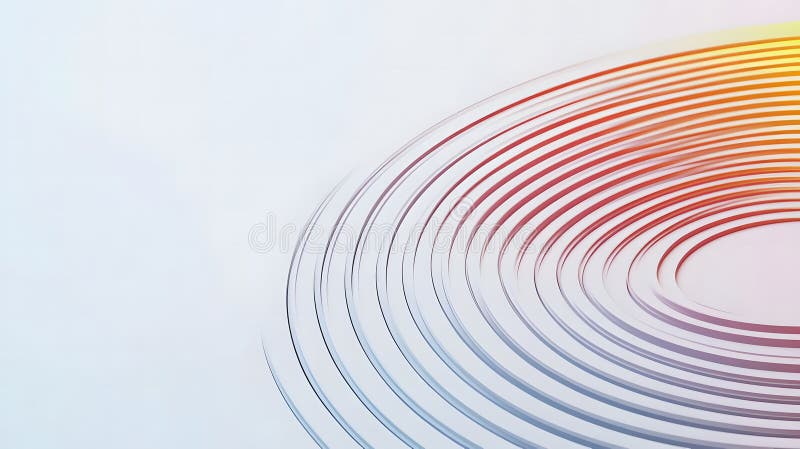 Abstract Image Showing Concentric Circles with a Gradient from Blue To ...