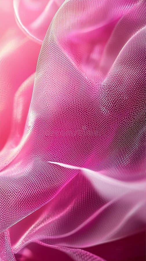 An Abstract Image with Soft, Flowing, Translucent Pink Stock ...
