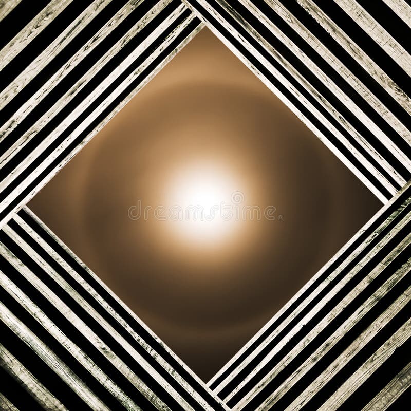 Star Inside a Square-shaped White Wooden Building Stock Photo - Image ...