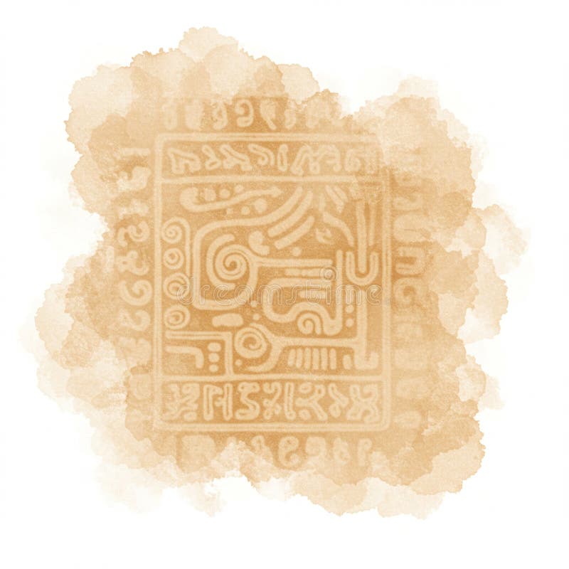 Abstract Image with a Square Design Featuring Intricate, Swirling ...