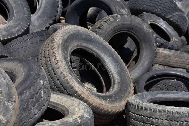 Old Used Tires stock image. Image of recycling, machine - 116018533