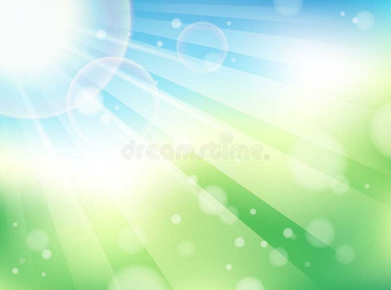 Abstract Image with Sunlight Rays 2 Stock Vector - Illustration of ...