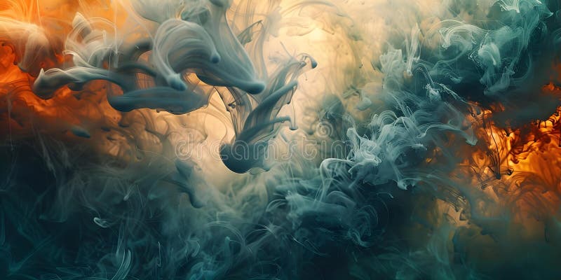 An Abstract Image of Swirling Ink Creating Mesmerizing Patterns and ...