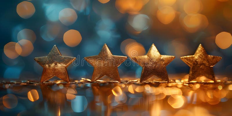 Abstract Image Symbolizing Feedback and Review Ratings Star Rate ...