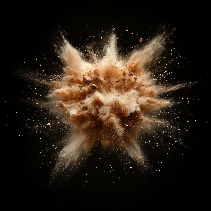 Brown Explosion of Squares Background Stock Illustration - Illustration ...