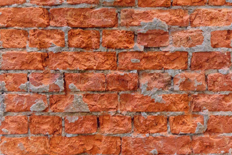 Simple Photo Background Pattern of Red Broken Blocks Wall. May Using ...