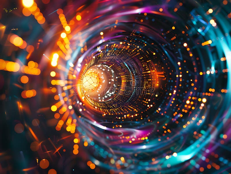 "Data Storm Abstract Background - Information Swirling in Technological ...