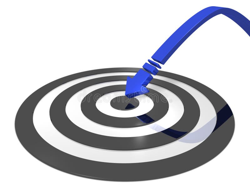 Abstract Image To Show Accuracy of Hitting Center of Target. Stock ...