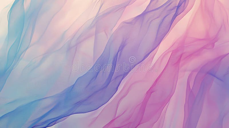 The Abstract Image of Translucent Waves Overlapping in Blue, Pink, and ...