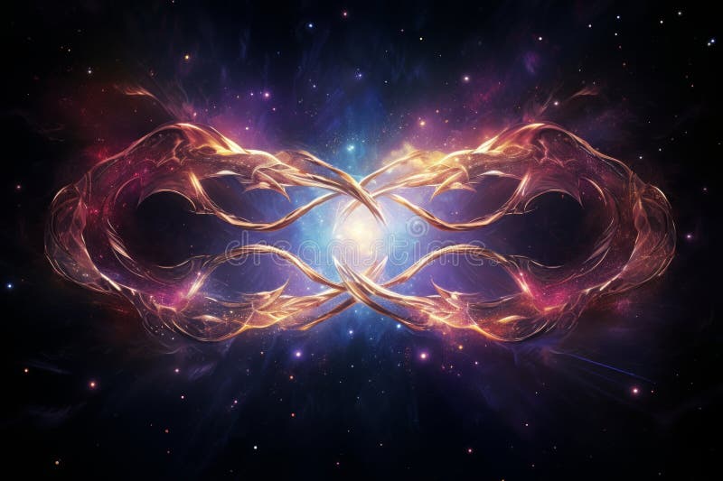 An Abstract Image of Two Hands in the Shape of an Infinity Sign Stock ...