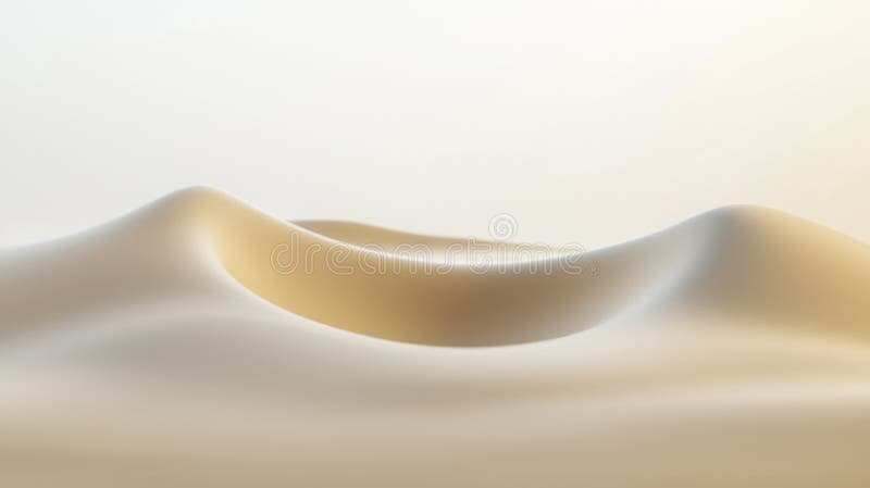 Abstract Beige and Off White Undulating Forms on Bright Background ...