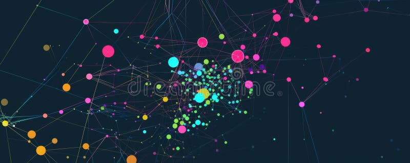 Abstract Network Graphic Showing Interconnected Nodes To Visualize ... Abstract Network Graphic Showing Interconnected Nodes To Visualize ...