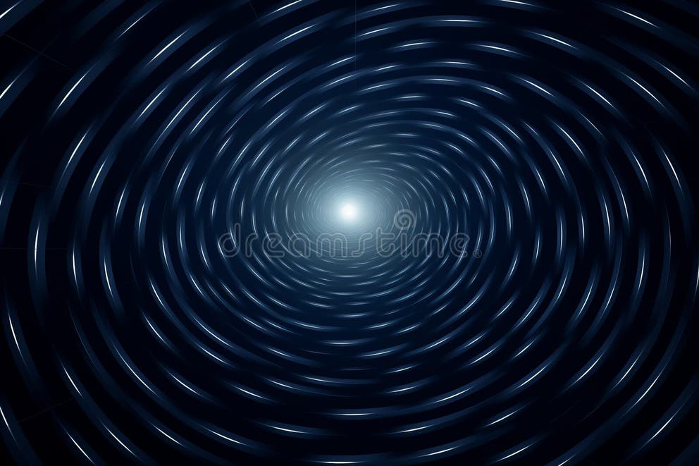 An Abstract Image of a Vortex with a Bright Light in the Center Stock ...