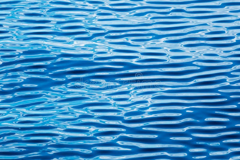 Calm Water Surface with Small Ripples, Abstract Blue Water Background ...