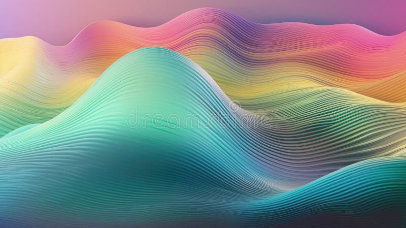 An Abstract Image of Water Surface Rendered in Pink and Blue, in the ...