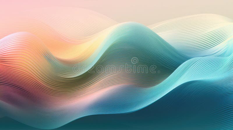 An Abstract Image of Water Surface Rendered in Pink and Blue, in the ...