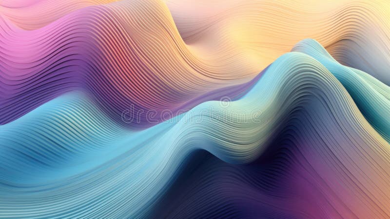 An Abstract Image of Water Surface Rendered in Pink and Blue, in the ...