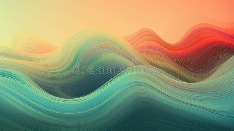 Abstract Blue Sea and Beach Summer Background with Paper Waves Stock ...