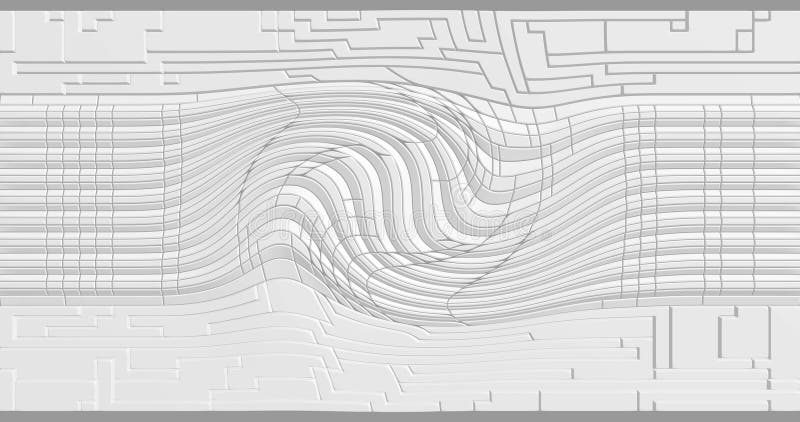 Abstract Image of Wavy Rectangles in Light Colors. Hi-Fi Elements ...