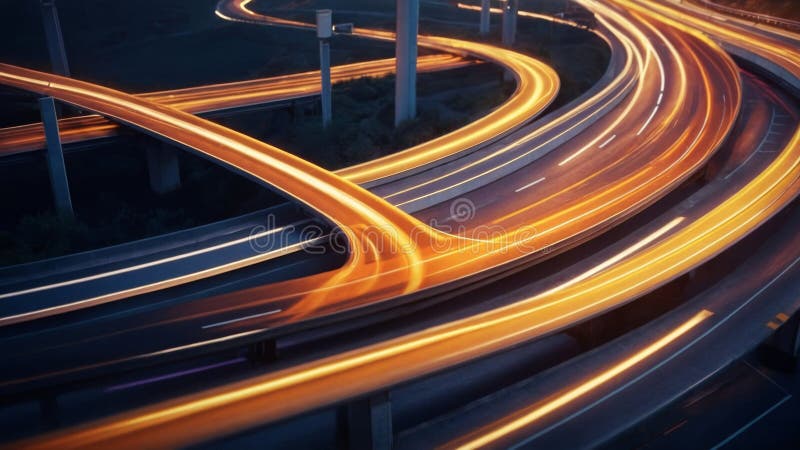 Abstract Images of Roads and Routes, Emphasizing Direction and Purpose ...