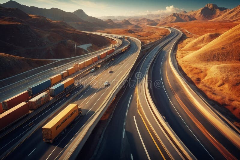 Abstract Images of Roads and Routes, Emphasizing Direction and Purpose ...