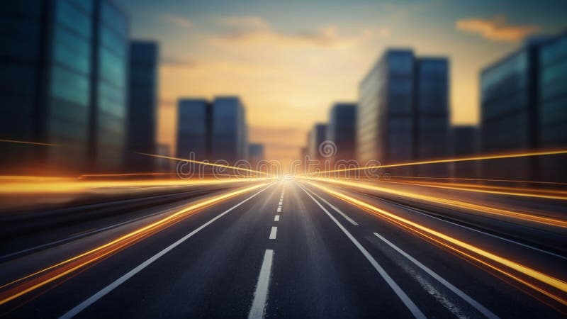 Abstract Images of Roads and Routes, Emphasizing Direction and Purpose ...