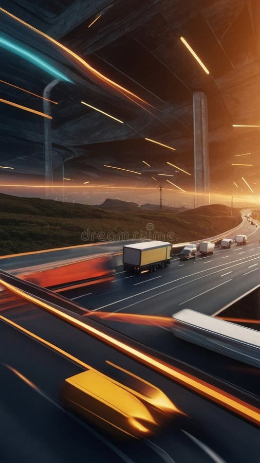 Abstract Images of Roads and Routes, Emphasizing Direction and Purpose ...