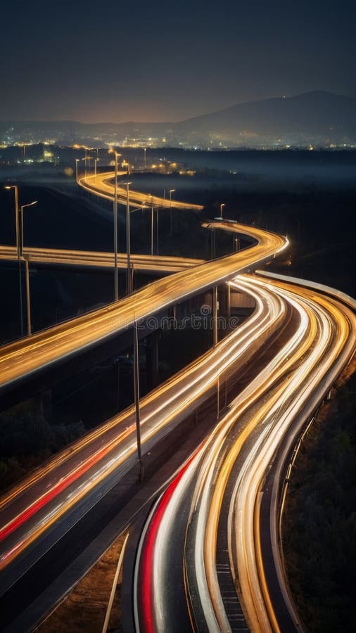Abstract Images of Roads and Routes, Emphasizing Direction and Purpose ...