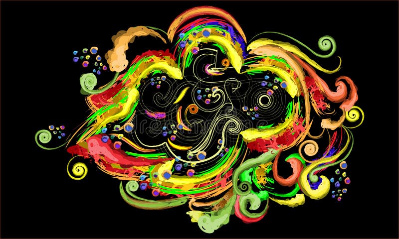 Abstract Imagination from Vegetable Elements1 Stock Illustration ...