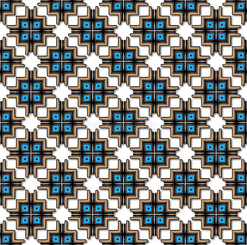 Abstract Inca Cross Pattern Stock Illustration - Illustration of ...