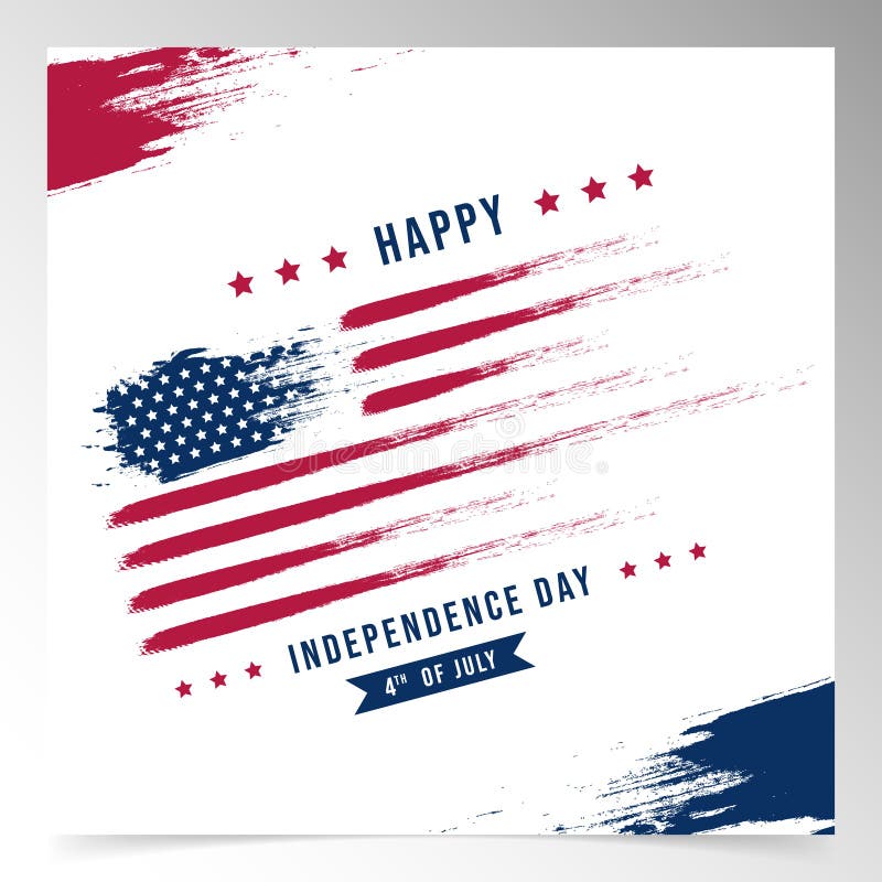 Abstract Independence Day Design Template Stock Vector - Illustration ...