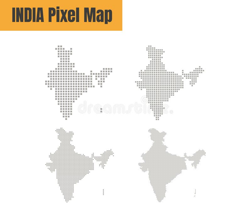 Abstract India Map with Dot Pixels Spot Modern Concept Design Isolated ...