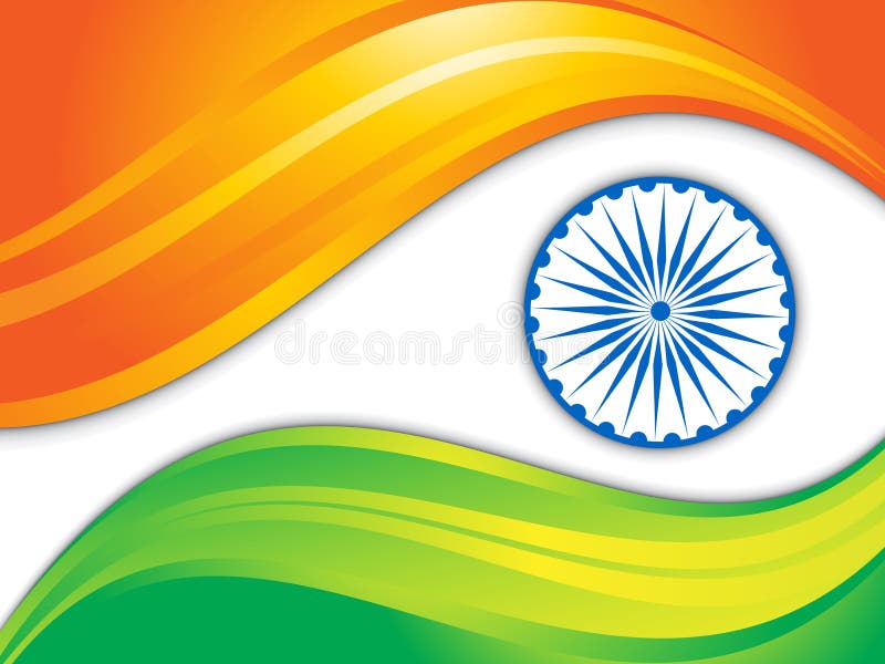 Flag of India- abstract stock illustration. Illustration of pride ...
