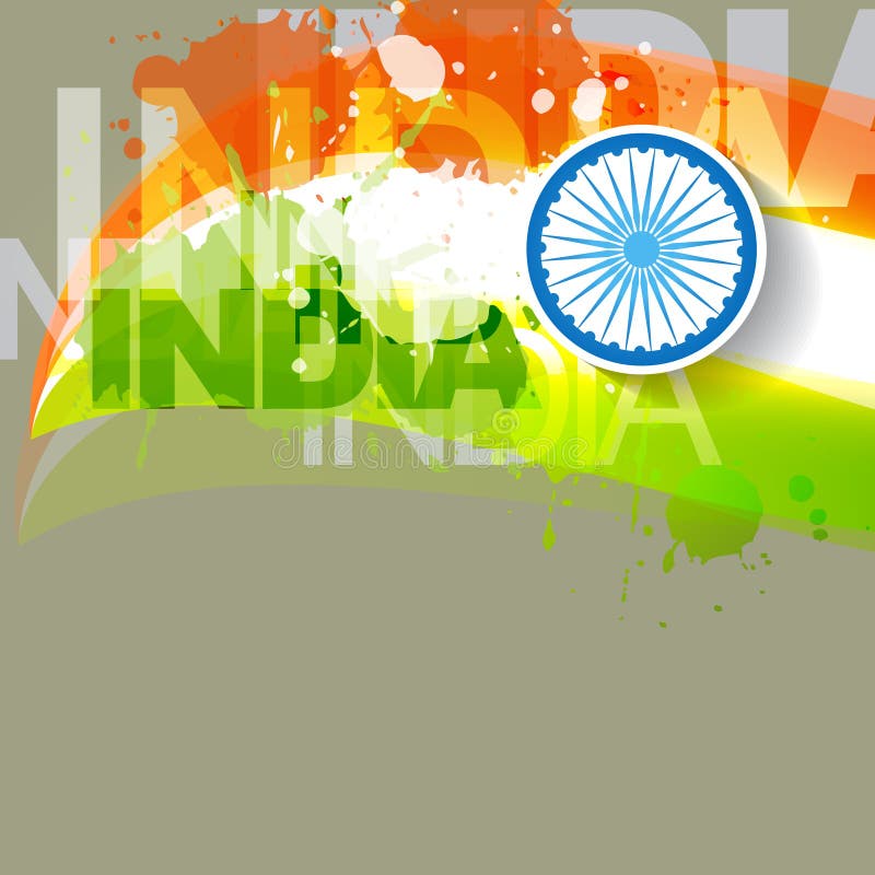 Abstract Artistic Indian Flag Background Stock Illustrations – 583 ...