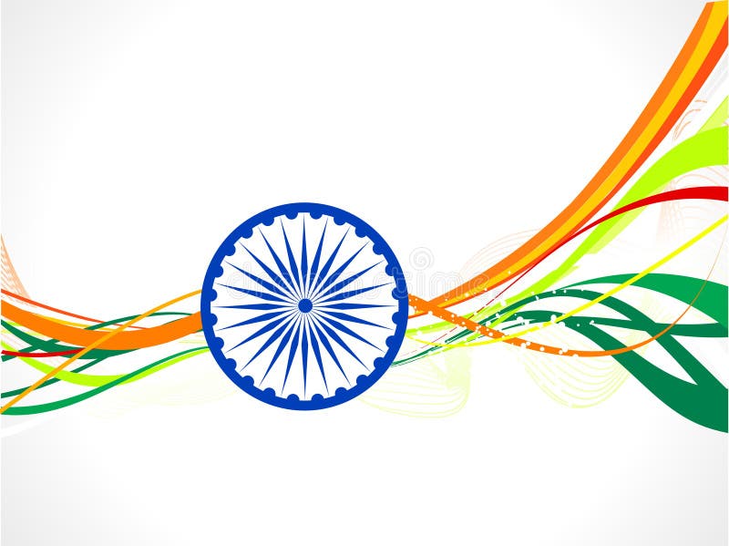 Abstract Indian Flag Wave Concept Stock Vector - Illustration of wave ...