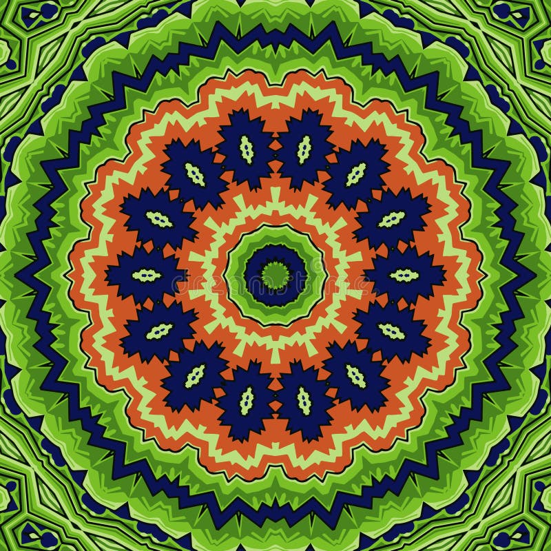 Abstract Indian Pattern with Mandalas Vector Background Stock Vector ...