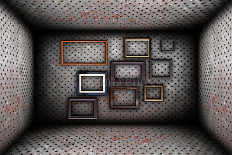 Abstract Industrial Backdrop with Frames Stock Photo - Image of deco ...