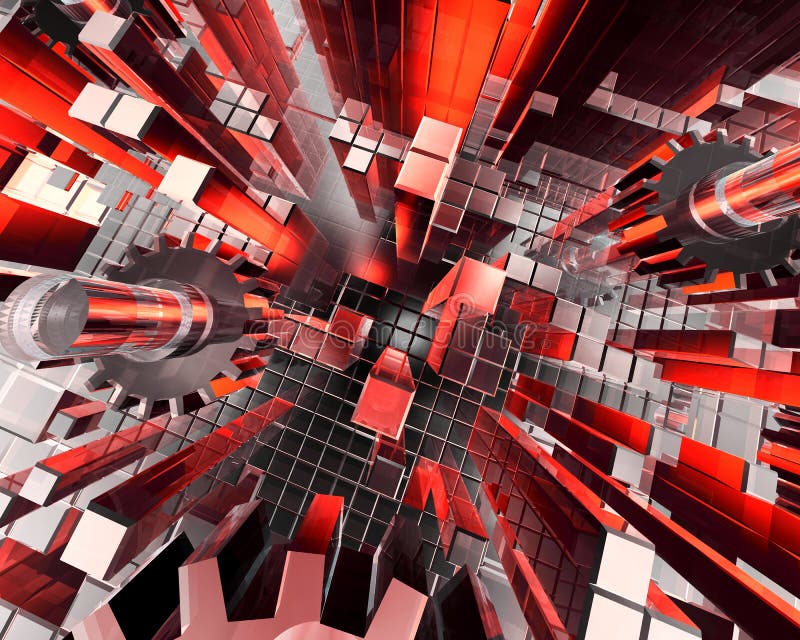 Abstract Industrial Background Stock Illustration - Illustration of ...