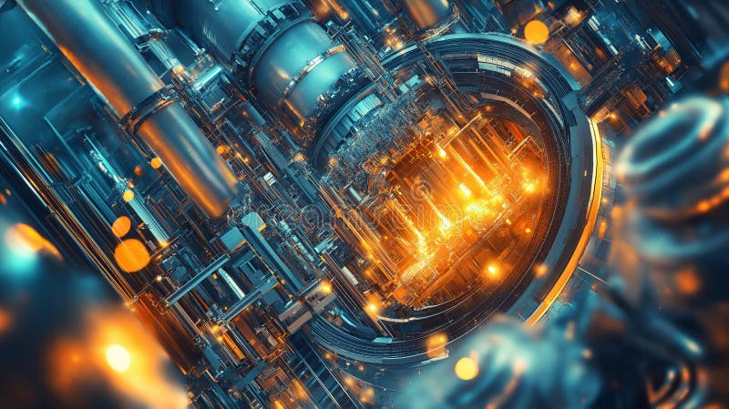 Abstract Industrial Background, Complex Production Process Stock Photo ...