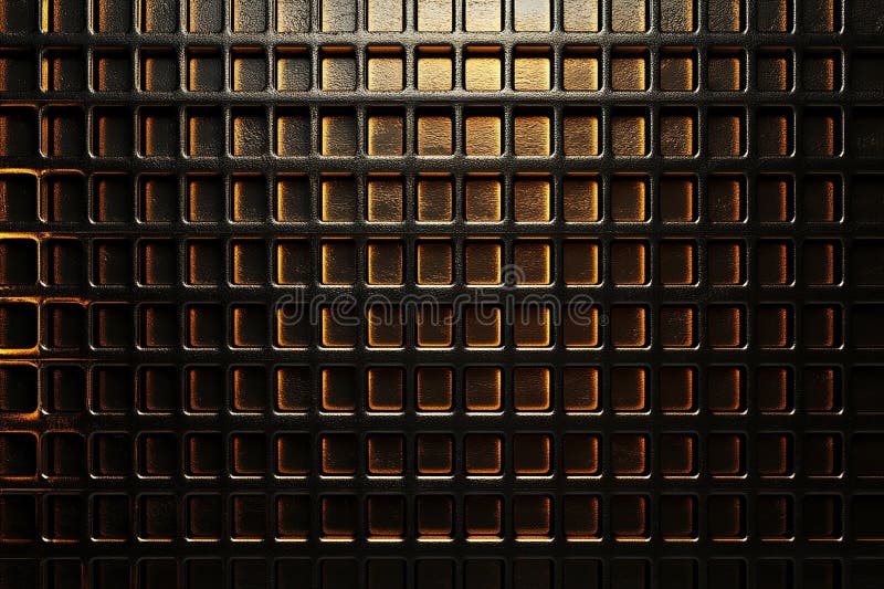 Abstract Industrial Design Featuring a Detailed Metal Grid with ...