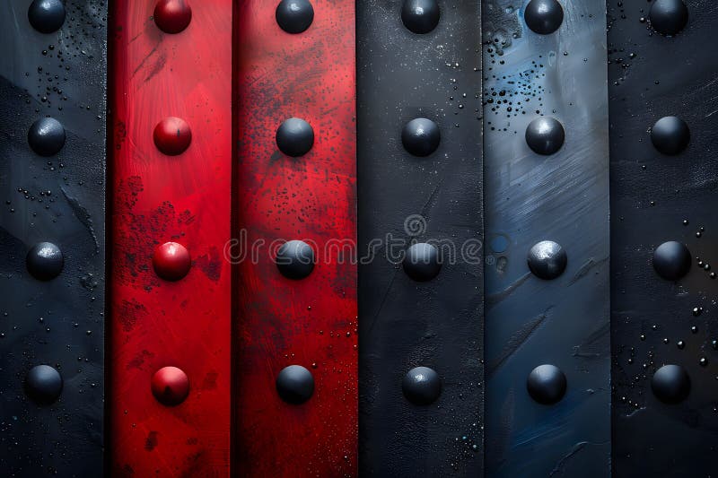 Abstract Industrial Design with Red and Black Textured Surfaces and ...