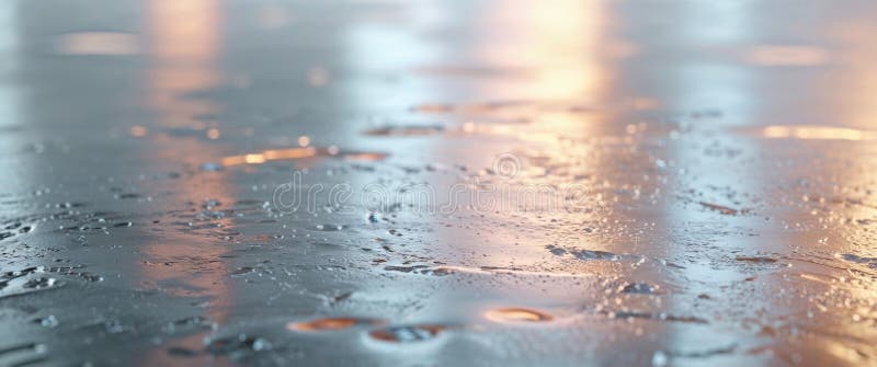 Abstract Industrial Metal Surface with Warm Reflections for Design and ...